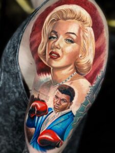 Marilyn Monroe and Muhammad Ali Tattoo – Tat2o
